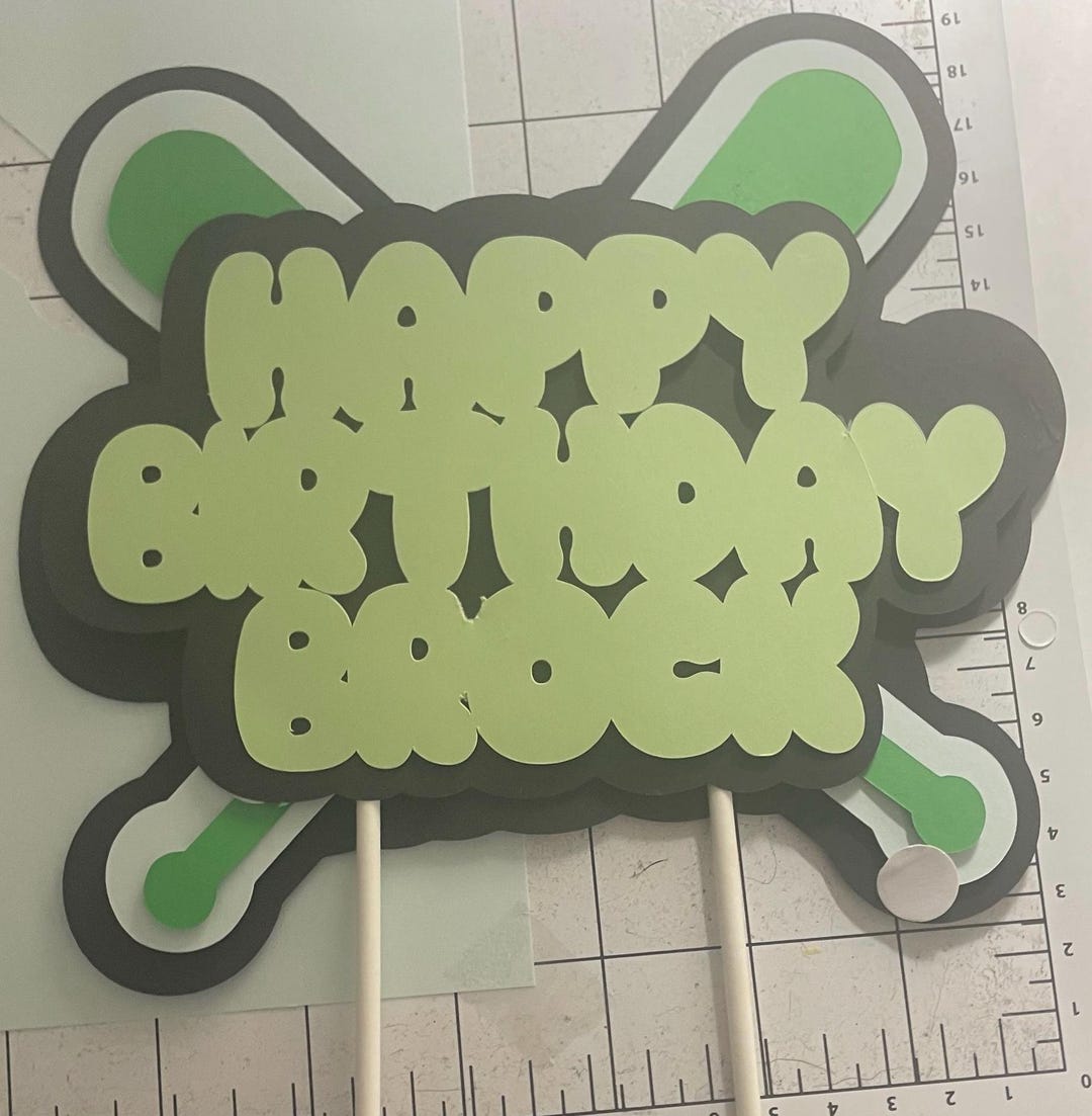 Baseball Bat Cake Topper - Etsy