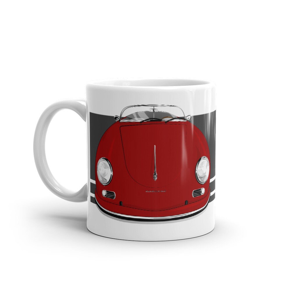 356 Speedster Mug Classic Porsche Mug Porsche Convertible - Etsy