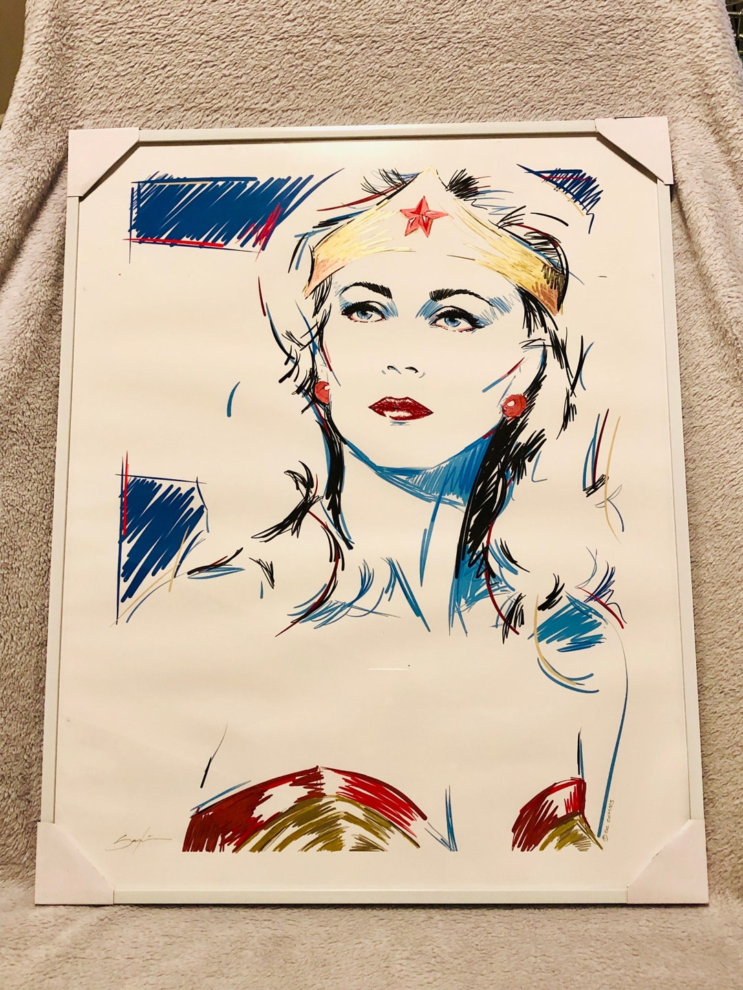 Lynda Carter - Wonder Woman Art - Celebrity Portrait - Special Editions ...