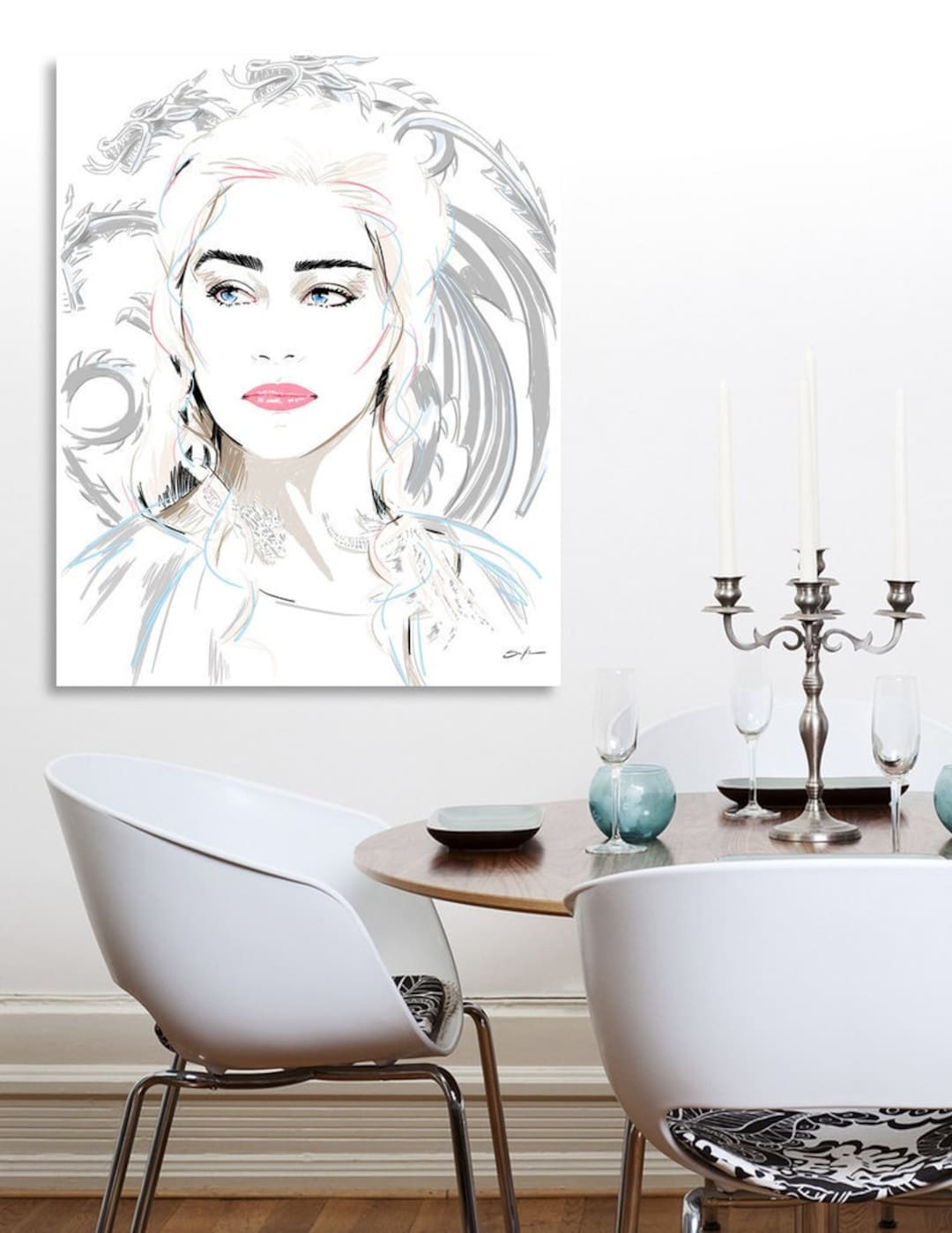 Emilia Clarke - Daenerys Targaryen Prints - Games of Thrones Art ...