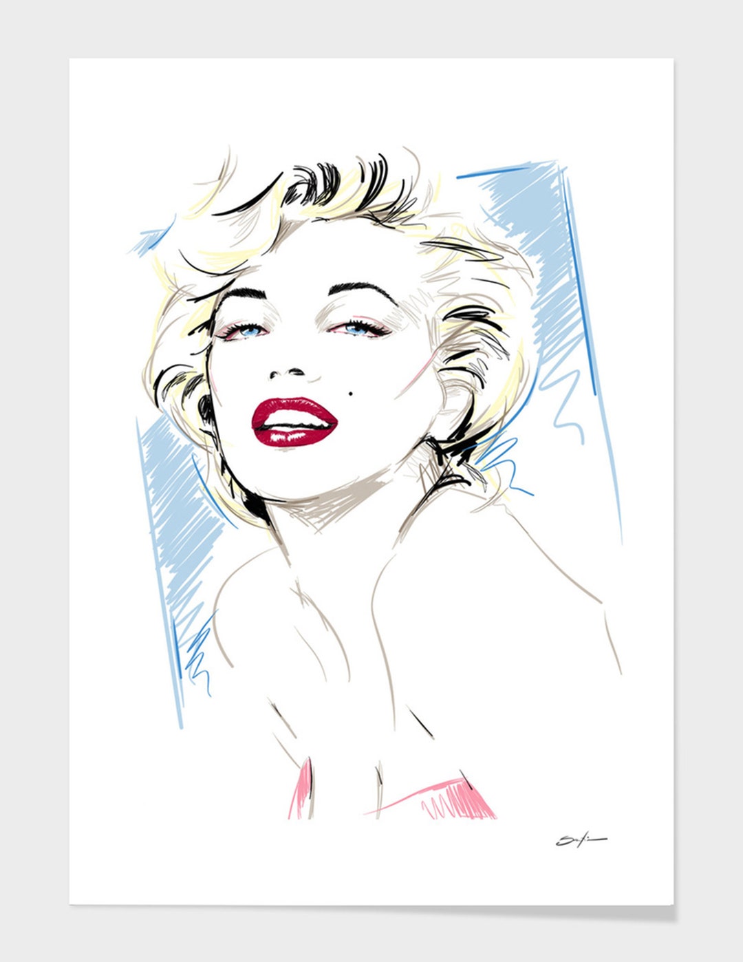 Marilyn Monroe Art - Blonde Bombshell - 50s Sex Symbol - Classic ...