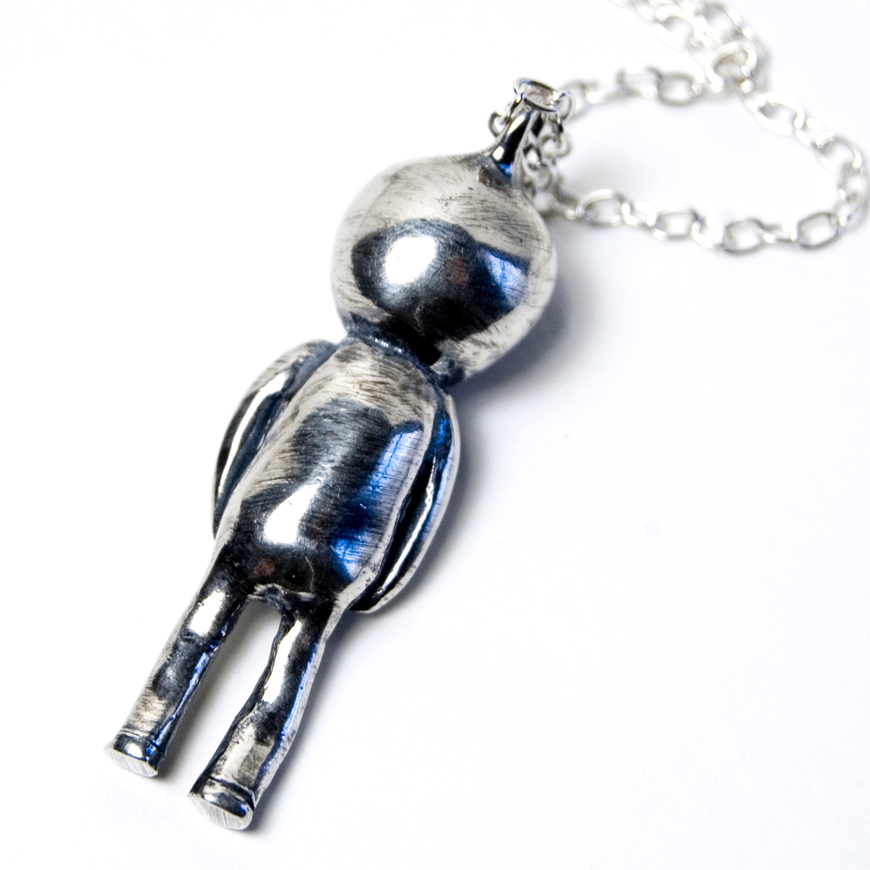 Kodama pendant, Sterling Silver Kodama necklace, tree spirits, forest ...