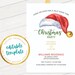 Santa Hat Christmas Party Invitation Santa Party Invite - Etsy
