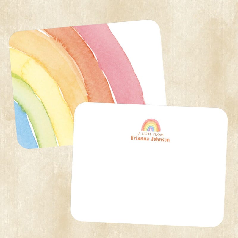 Rainbow Stationary - Etsy