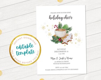 Hot Cocoa Cup Template - Etsy