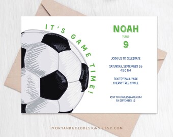 Editable Tennis Party Invitation Sport Birthday Invite Ball Game Match ...