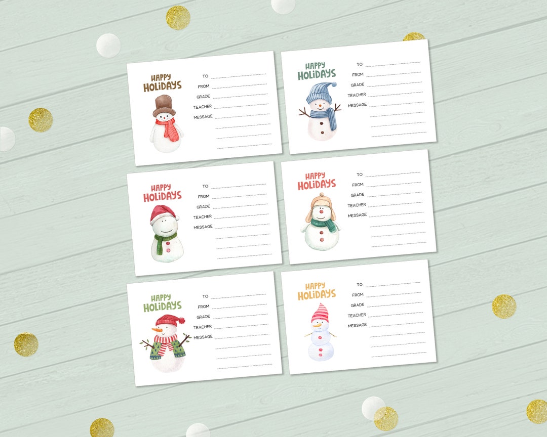 Snowman Candy Grams, School Xmas Grams, Happy Holidays Gram, Merry ...