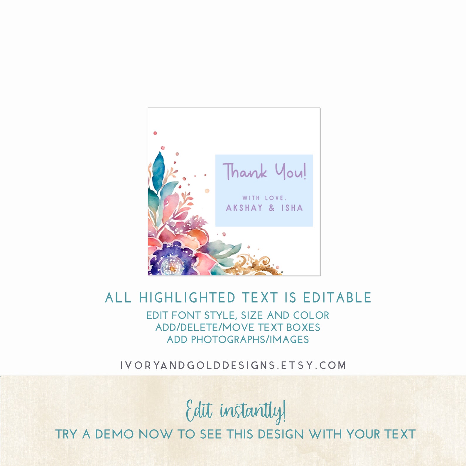 Indian Gift Tag | Return Gift Tag, Thank You Card, Desi Wedding Favor ...