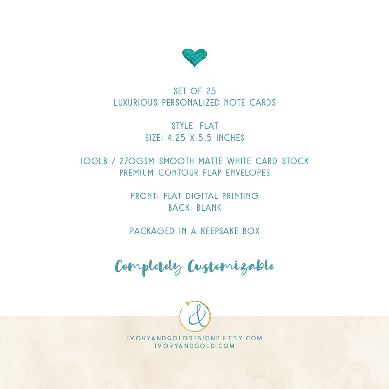 Personalized Baby Shower Stationery from the Nursery of Note Cards ...