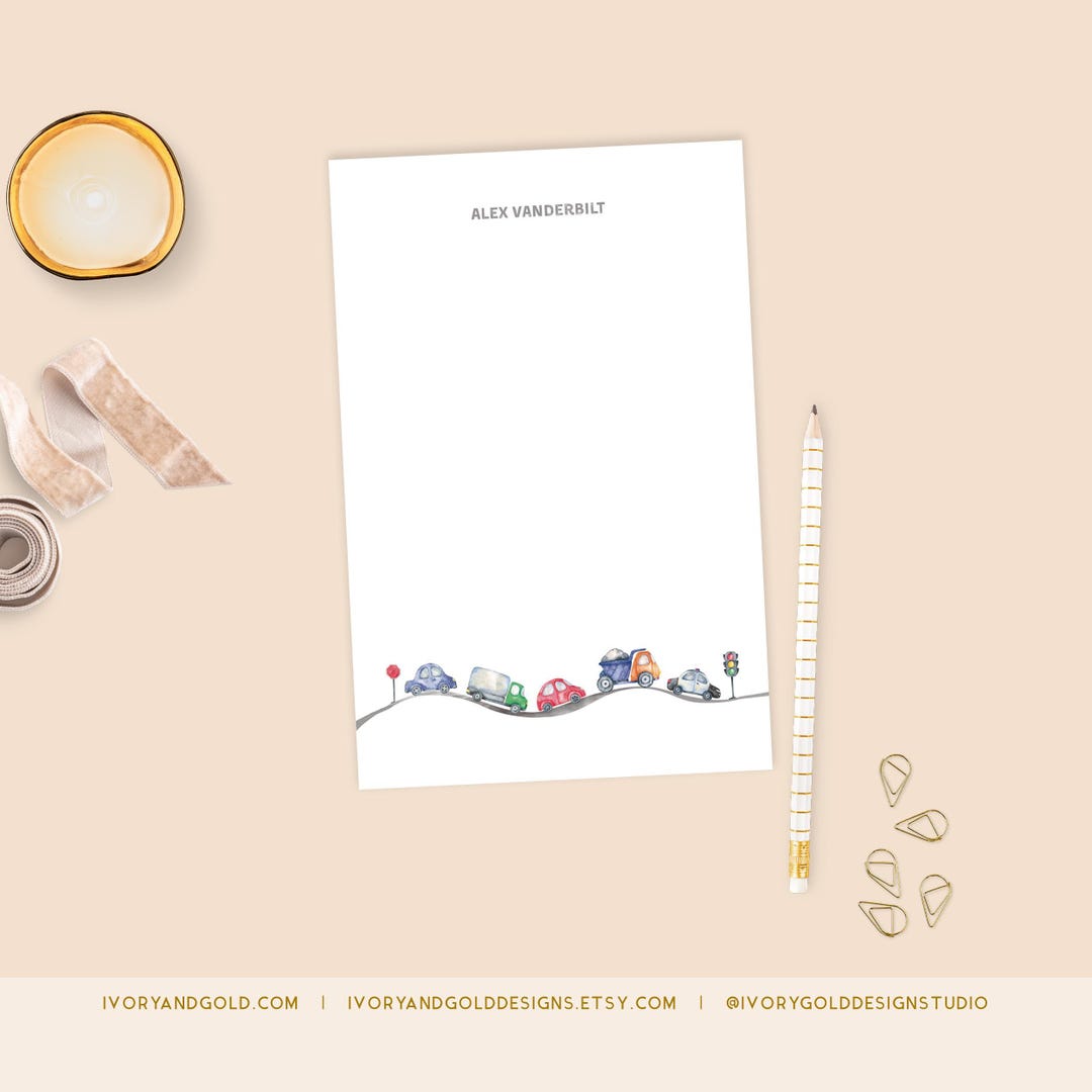 Personalized Car Notepad for Kids - Cute Children Stationery, Kids to ...