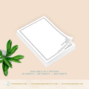 Personalized Notepad: Modern To-do List, Professional Stationery - Etsy