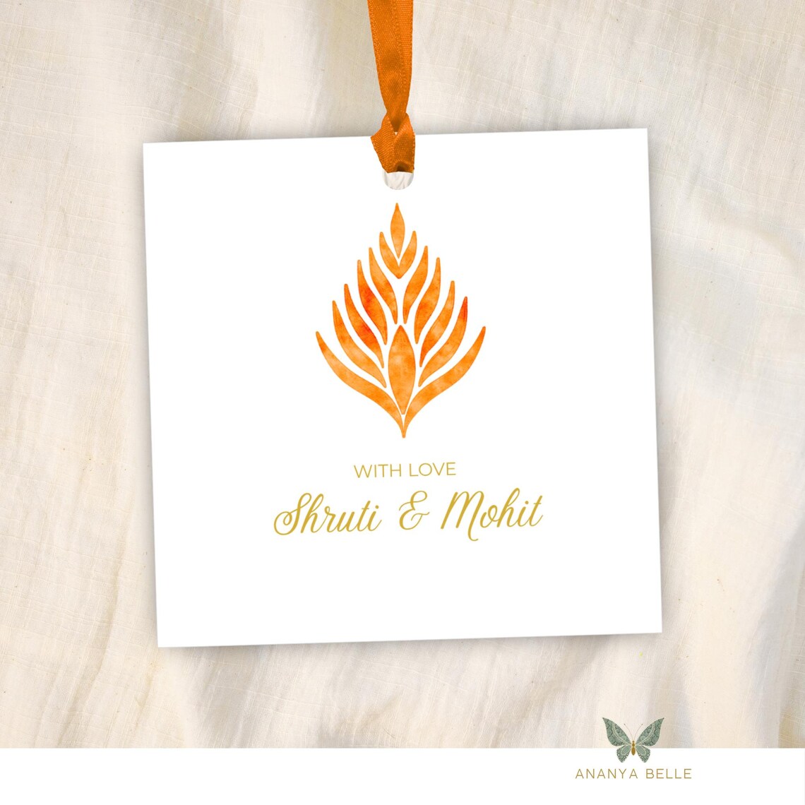 Editable Gift Tag: Indian Block Print, Butti Kalamkari Art - Editable ...