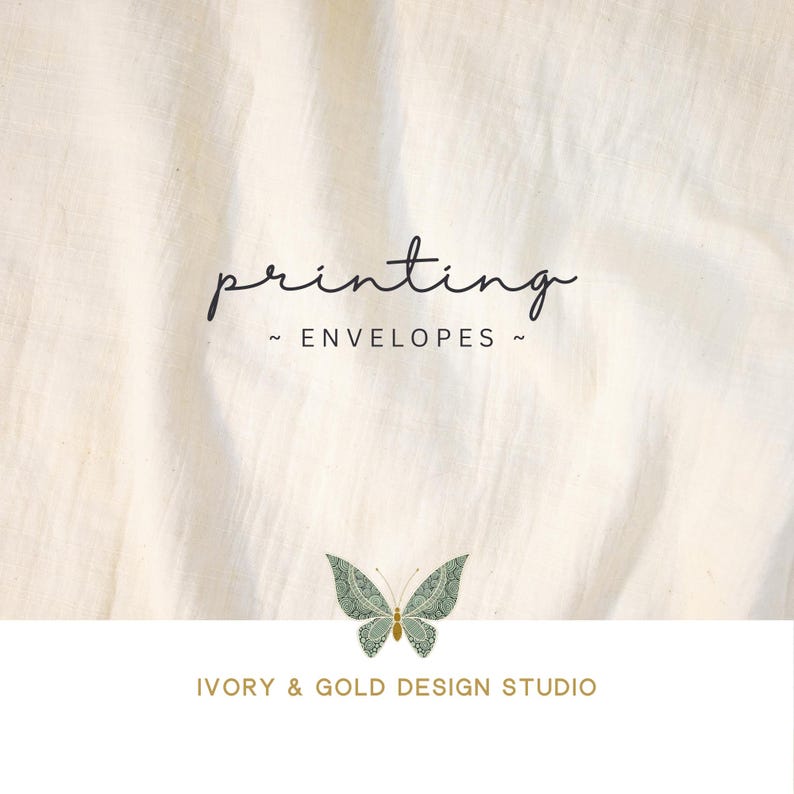 Envelope Return Address Printing: Add-on Service - Etsy