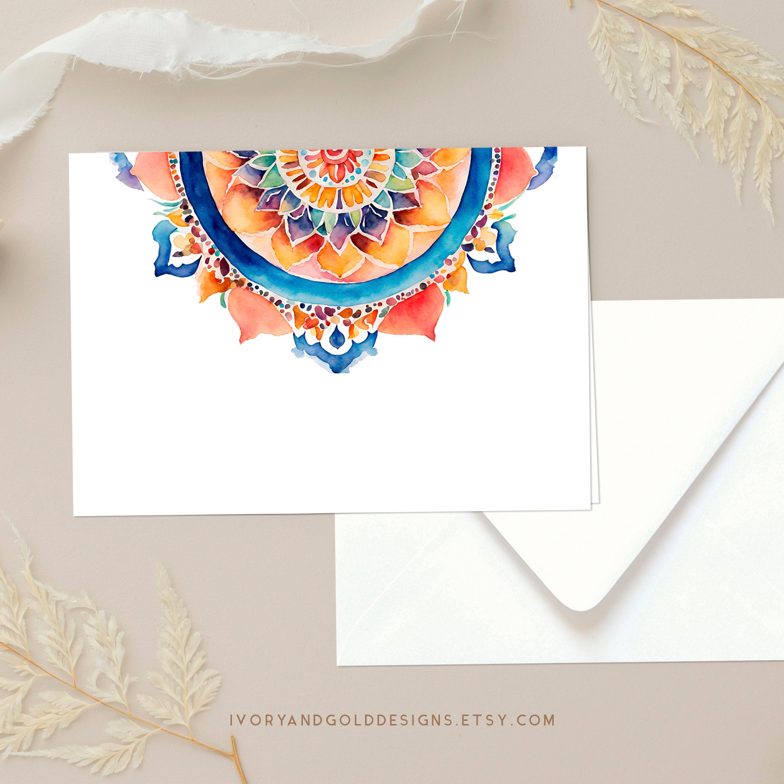 Mandala Gift Card: Rangoli Diwali, Indian Wedding, Puja - Etsy