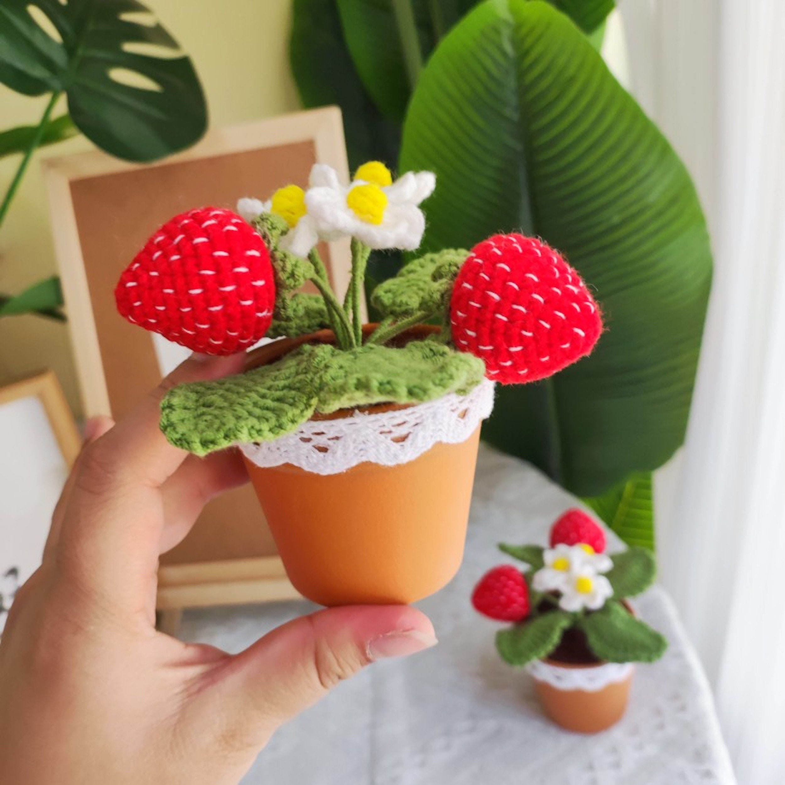 Crochet Strawberry Handmade Strawberry Amigurumi Strawberry - Etsy