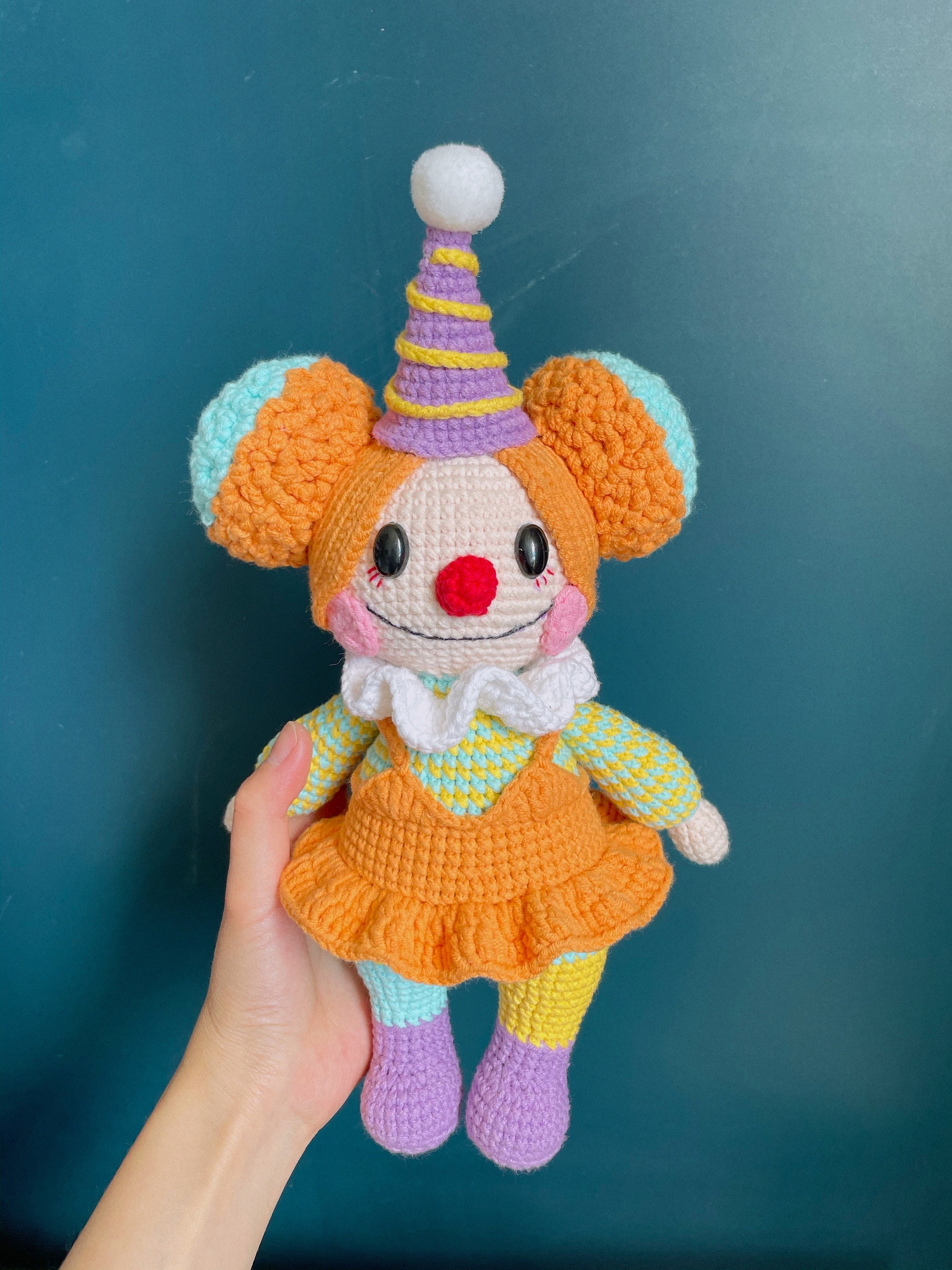 Clown Plush Toy Clown Stuffed Doll Stuffed Clown Toy - Etsy