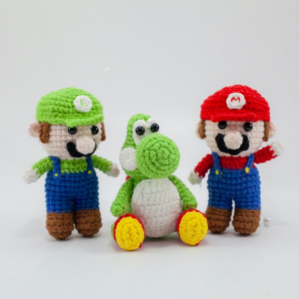 Crochet Mario - Etsy