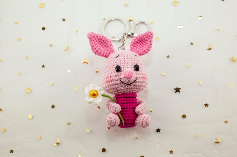 Amigurumi Piglet Crochet Piglet Piglet Keychain Piglet Toy | Etsy