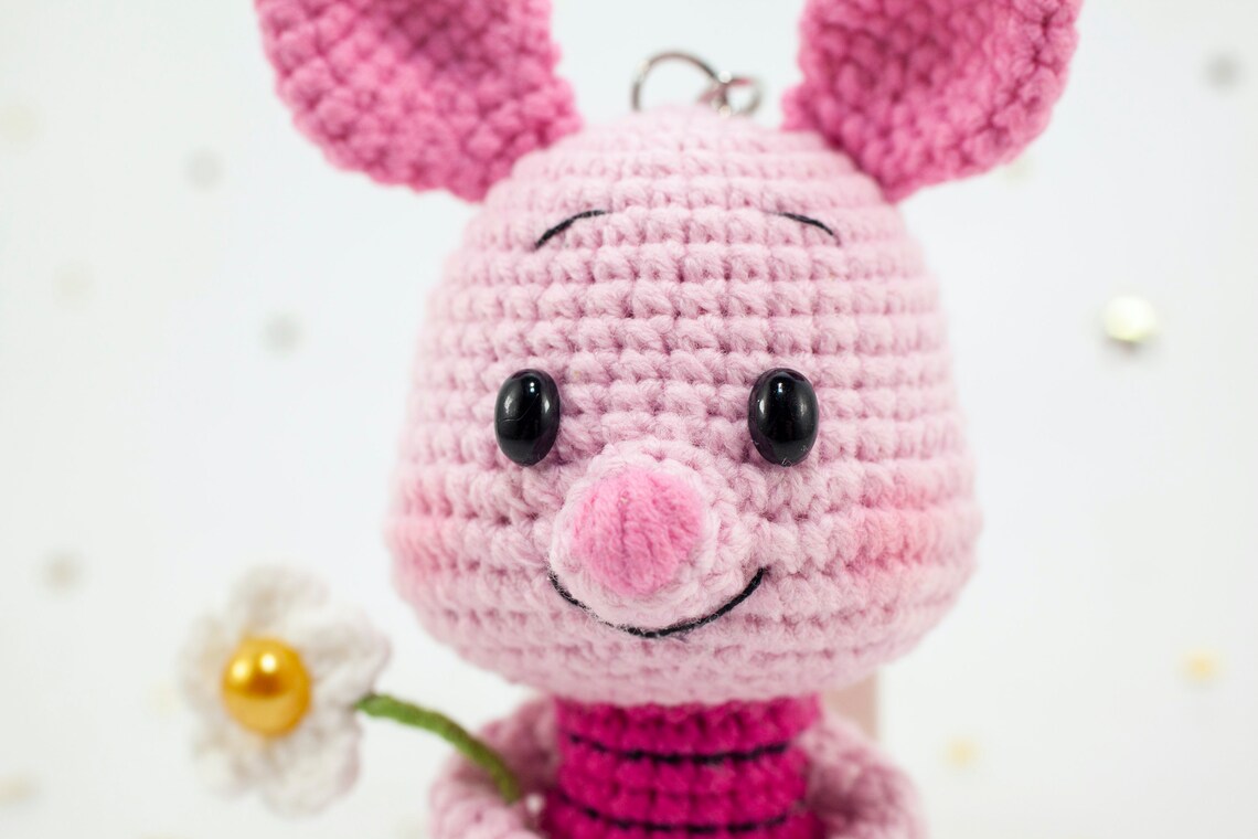 Amigurumi Piglet Crochet Piglet Piglet Keychain Piglet Toy | Etsy
