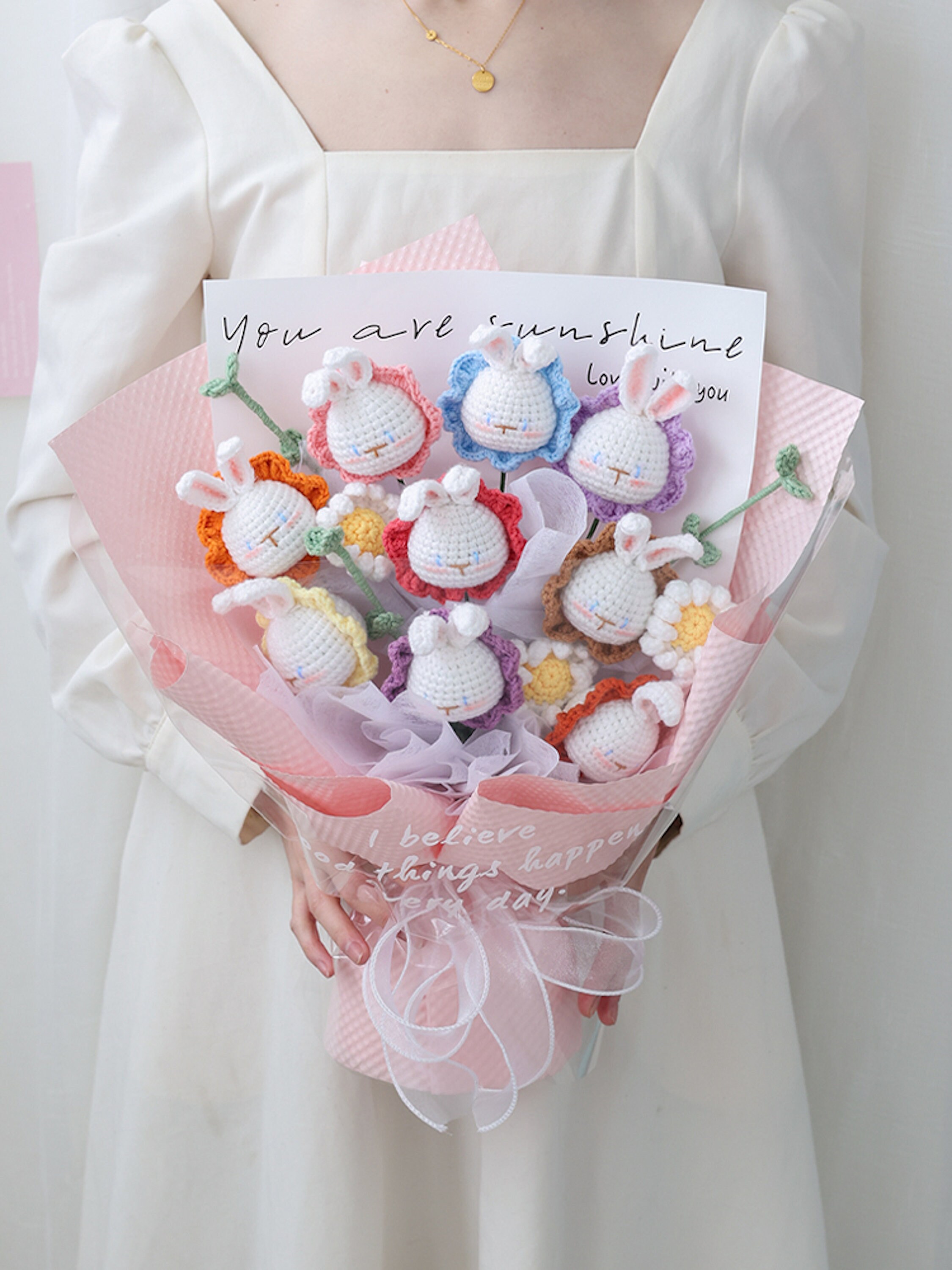 Handmade Bunny Bouquet Crochet Bunny Bouquet Bouquet for - Etsy