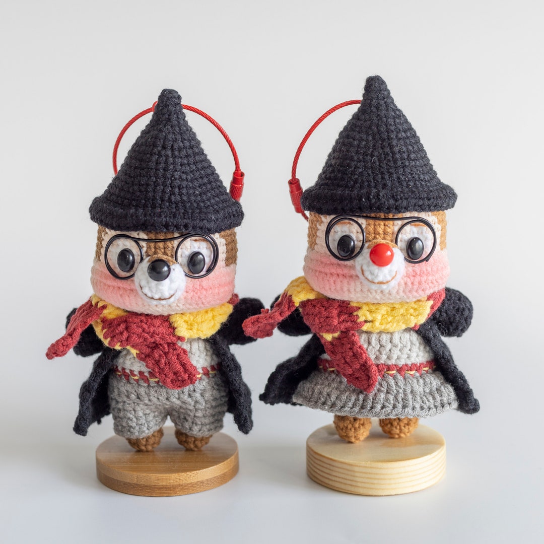 Crochet Chipmunk Doll, Amigurumi Chipmunk Keychain, Crochet Chipmunk ...