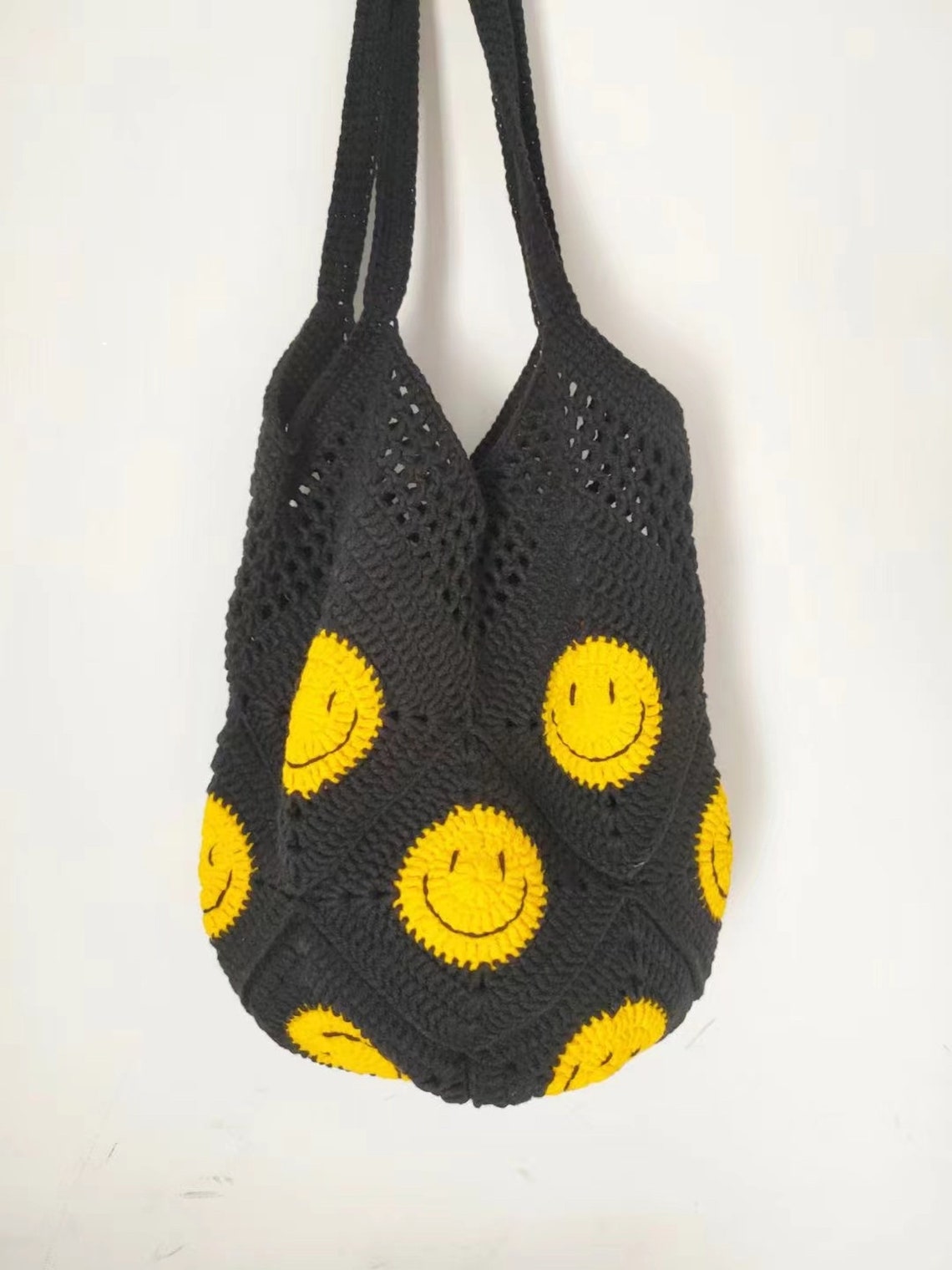 Crochet Smiley Face Bag Amigurumi Bags Crochet Shoulder Bag - Etsy