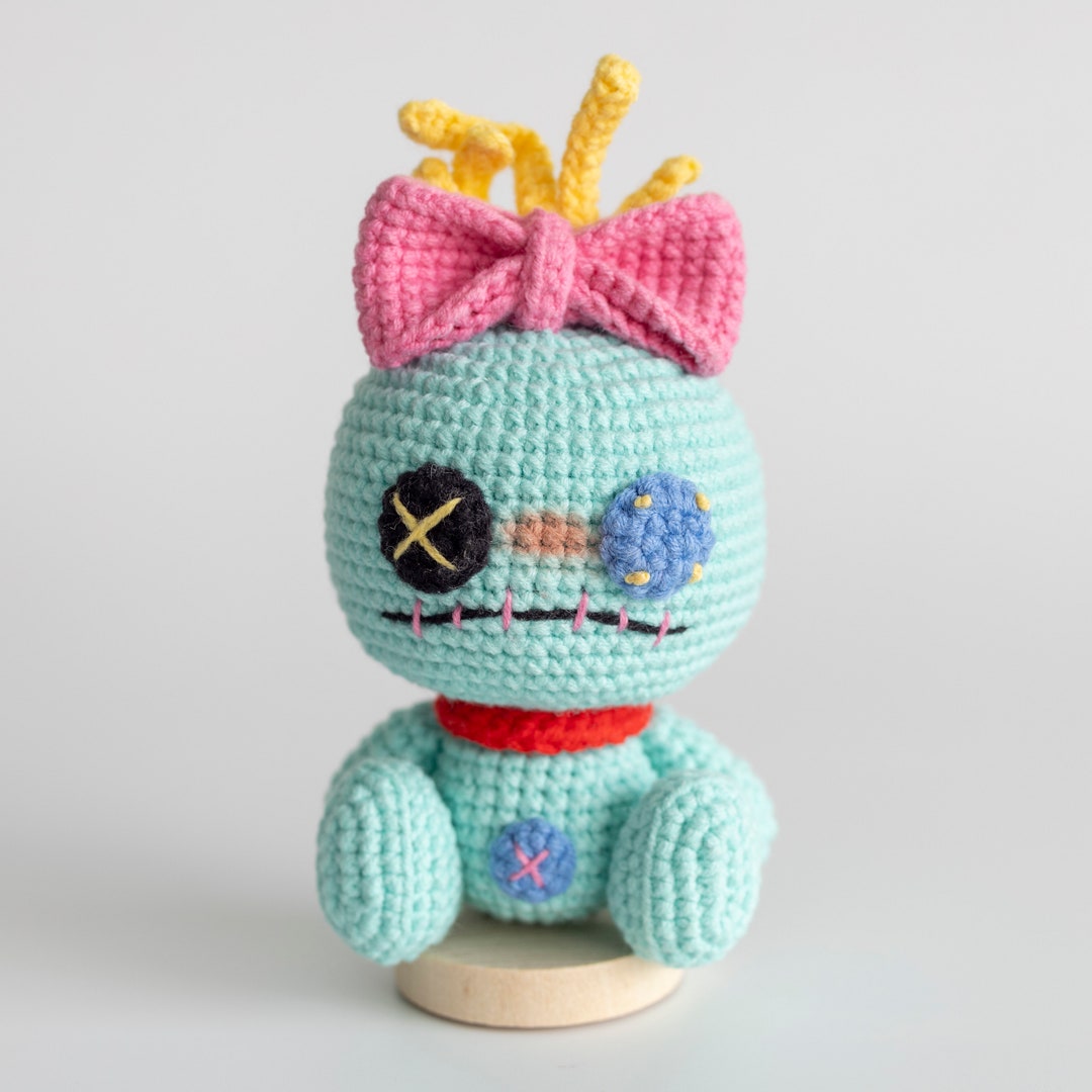 Crochet Scrump Doll, Lilo and Stitch, Crochet Scrump Keychain, Lilo ...