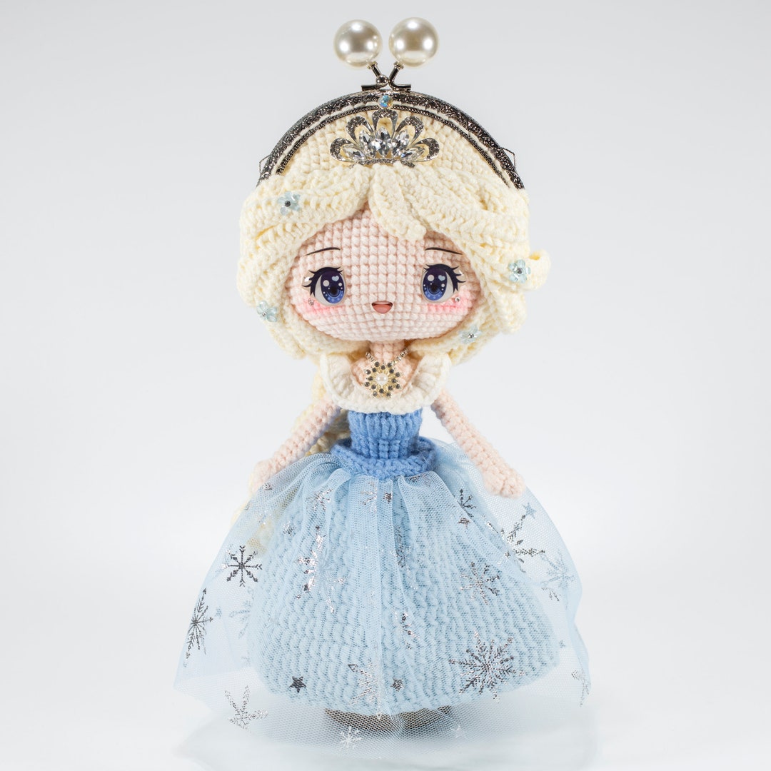 Crochet Crossbody Bag, Amigurumi Princess Bag, Crochet Princess Bag ...