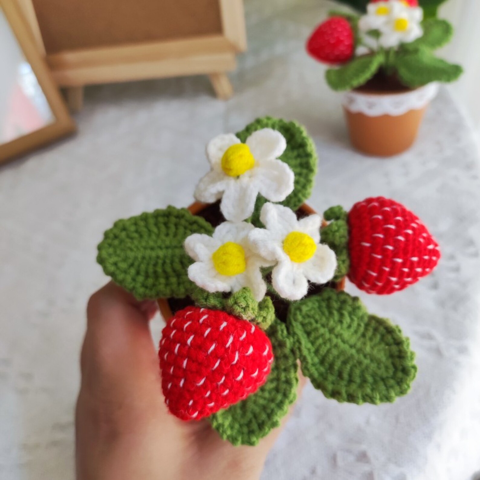 Crochet Strawberry Handmade Strawberry Amigurumi Strawberry - Etsy