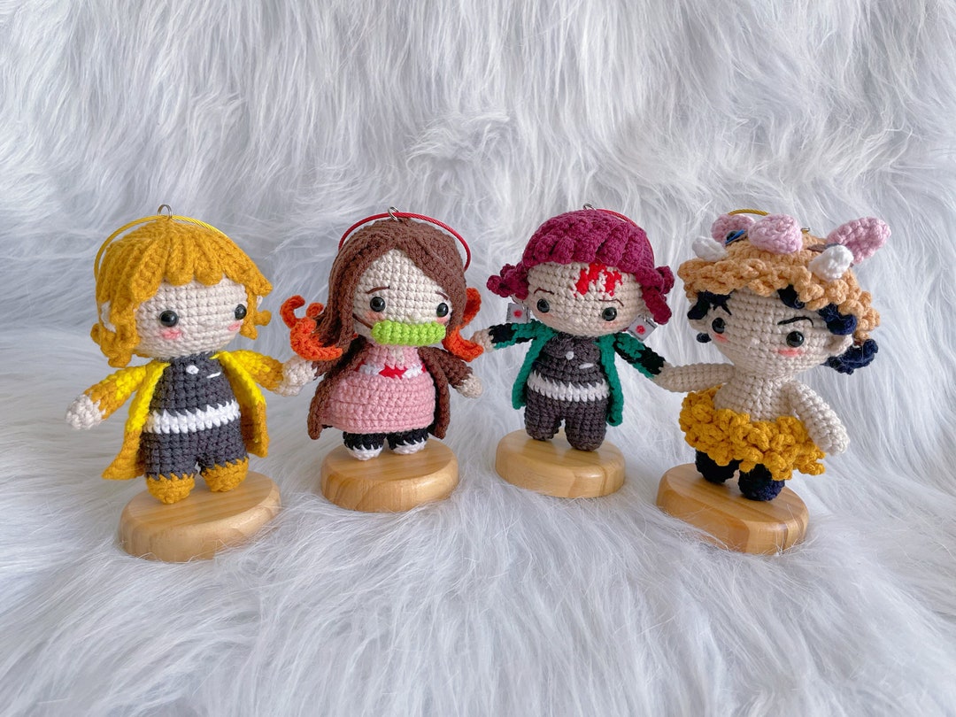 Crochet Anime Keychain Amigurumi Anime Doll Handmade Anime - Etsy