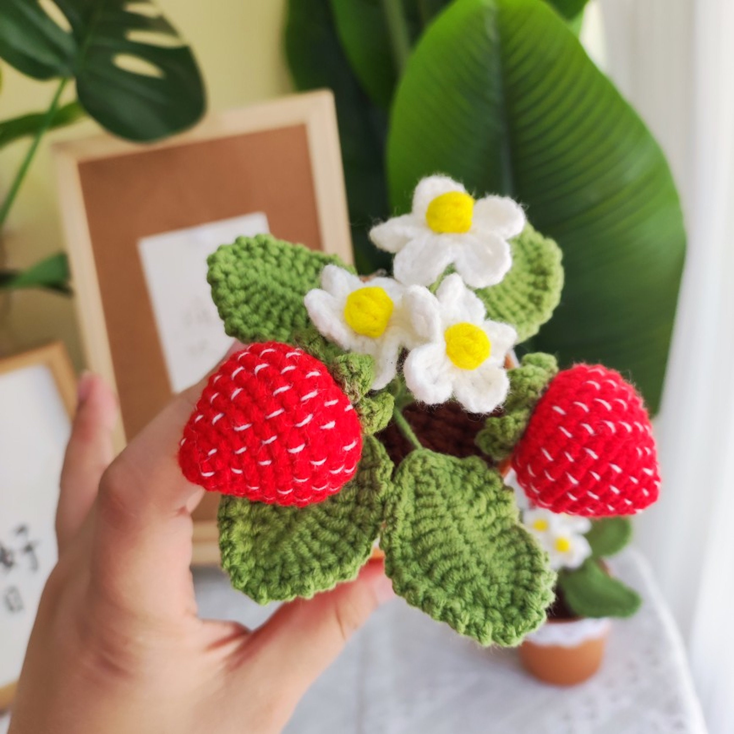 Crochet Strawberry Handmade Strawberry Amigurumi Strawberry - Etsy