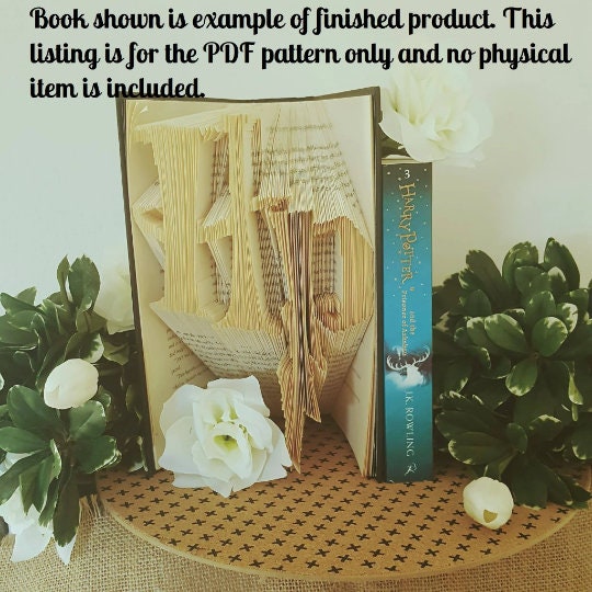Wizard Boy Initials Combi Book Folding Pattern - Etsy