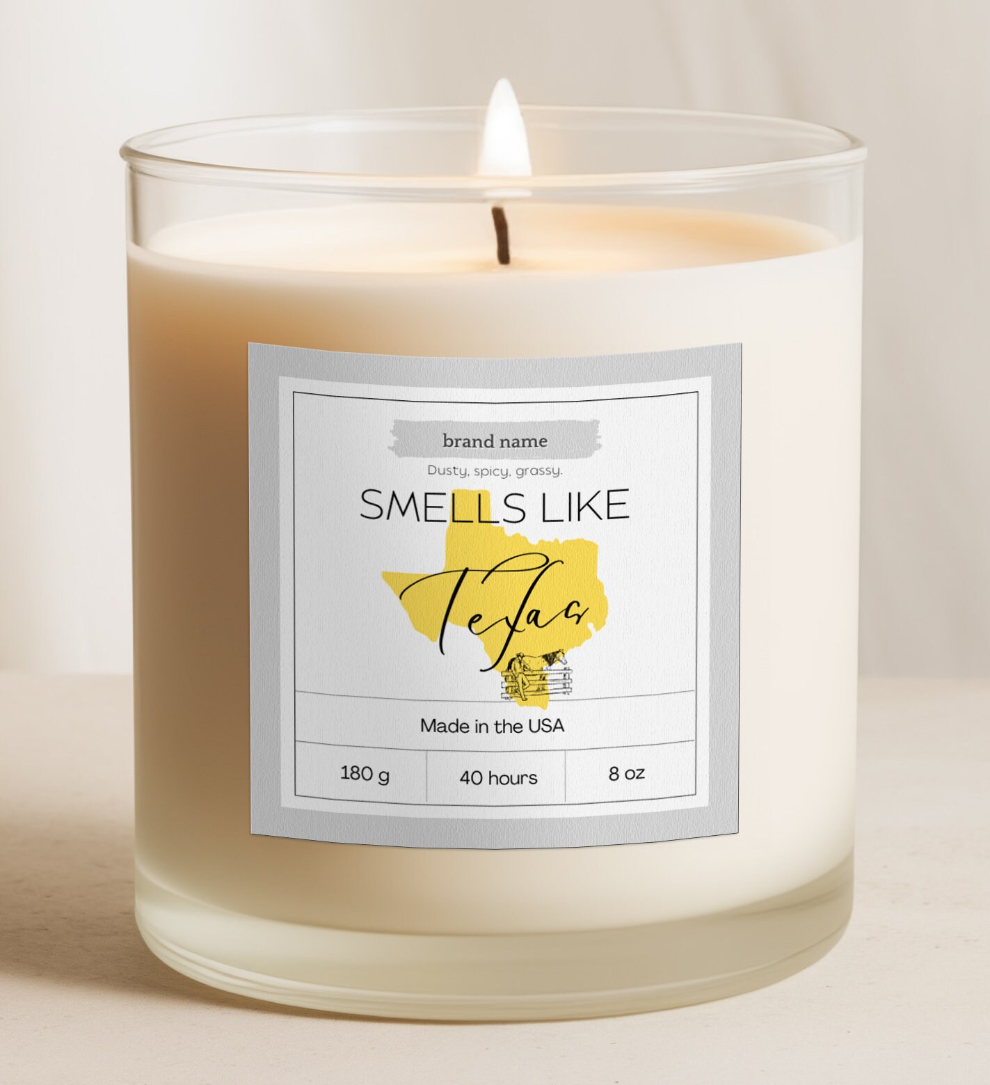 Editable Candle Label Bundle, Custom Candle Labels, Candle Label Design ...