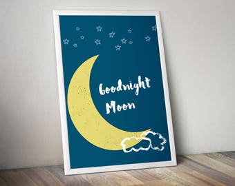 Goodnight Moon Poster - Etsy