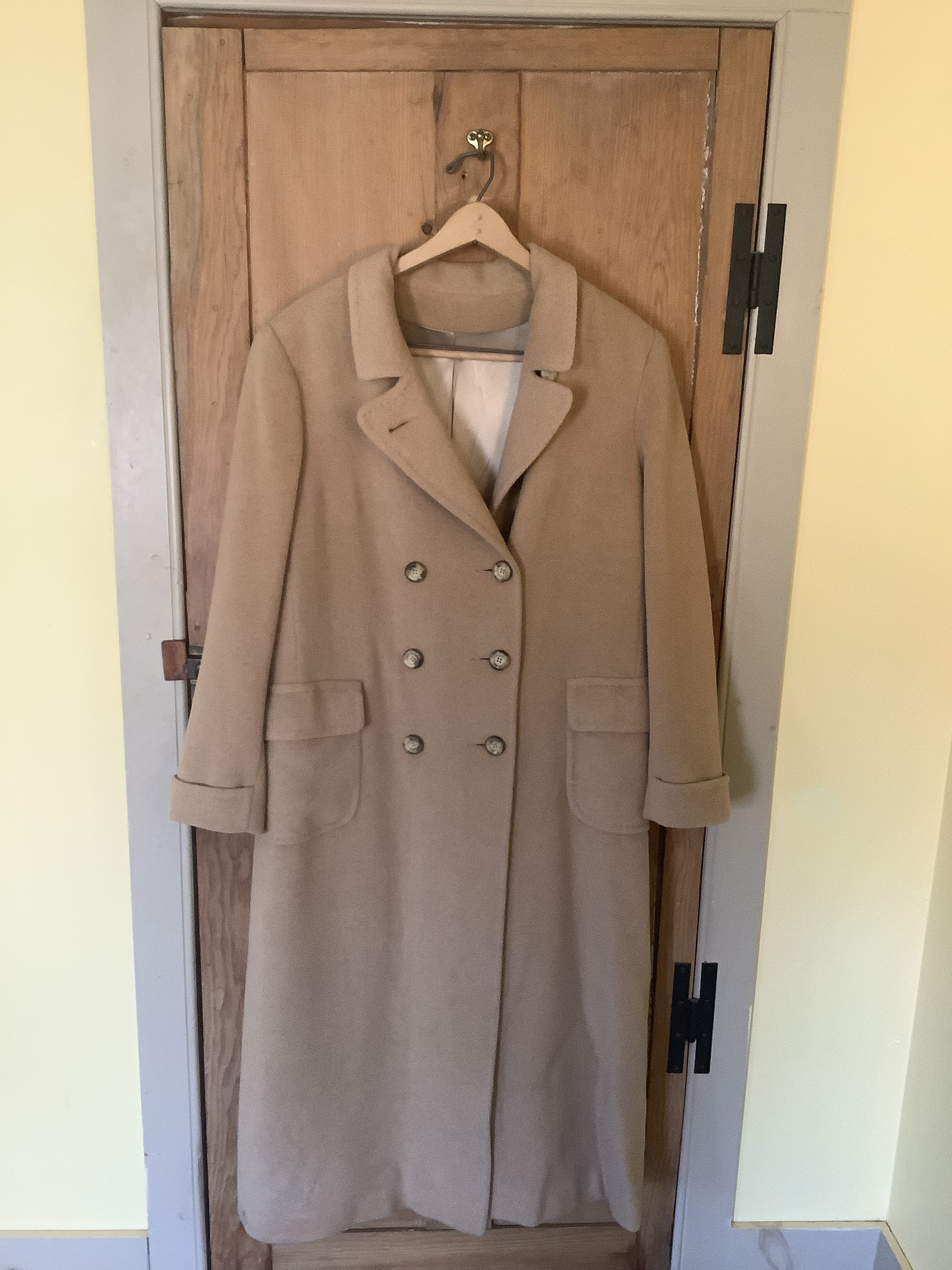 VINTAGE 100% Camel Hair Tan Overcoat Double Breasted Great Condition - Etsy