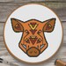Wild Hog Cross Stitch Pattern. Modern Easy Cross Stitch Pattern. Boho ...