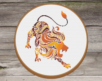12 Pastel Zodiac Signs Set of Cross Stitch Patterns - Etsy