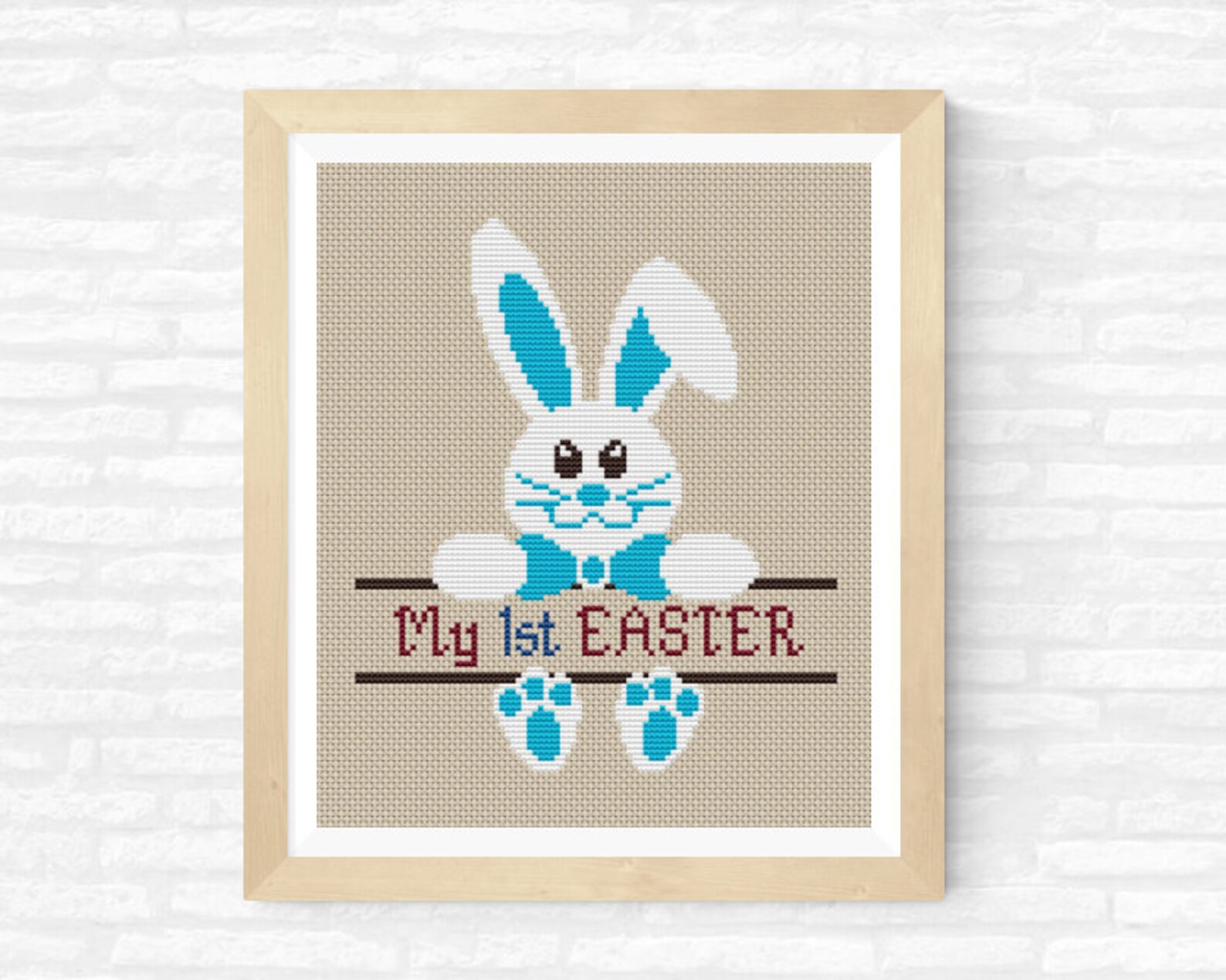 Easter Cross Stitch Pattern Rabbit Cross Stitch My First - Etsy