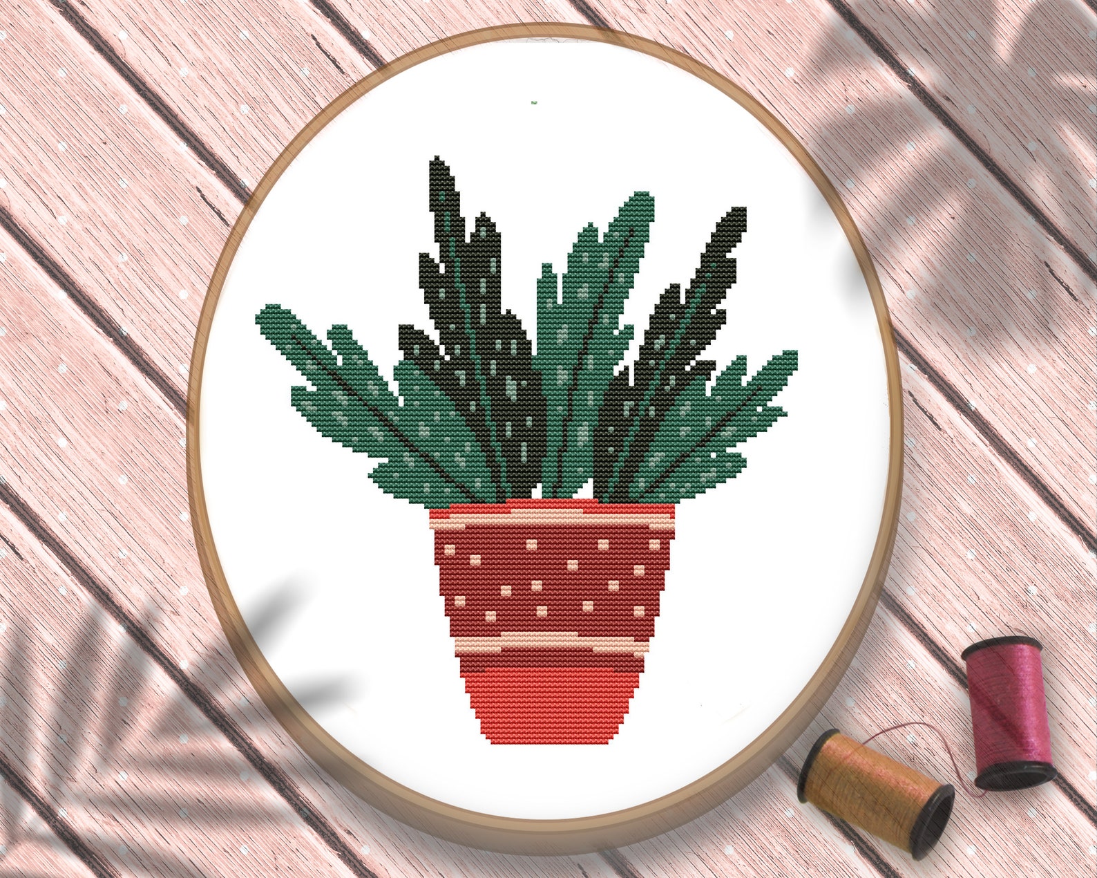 Plant Cross Stitch Pattern Floral Cross Stitch Botanical - Etsy