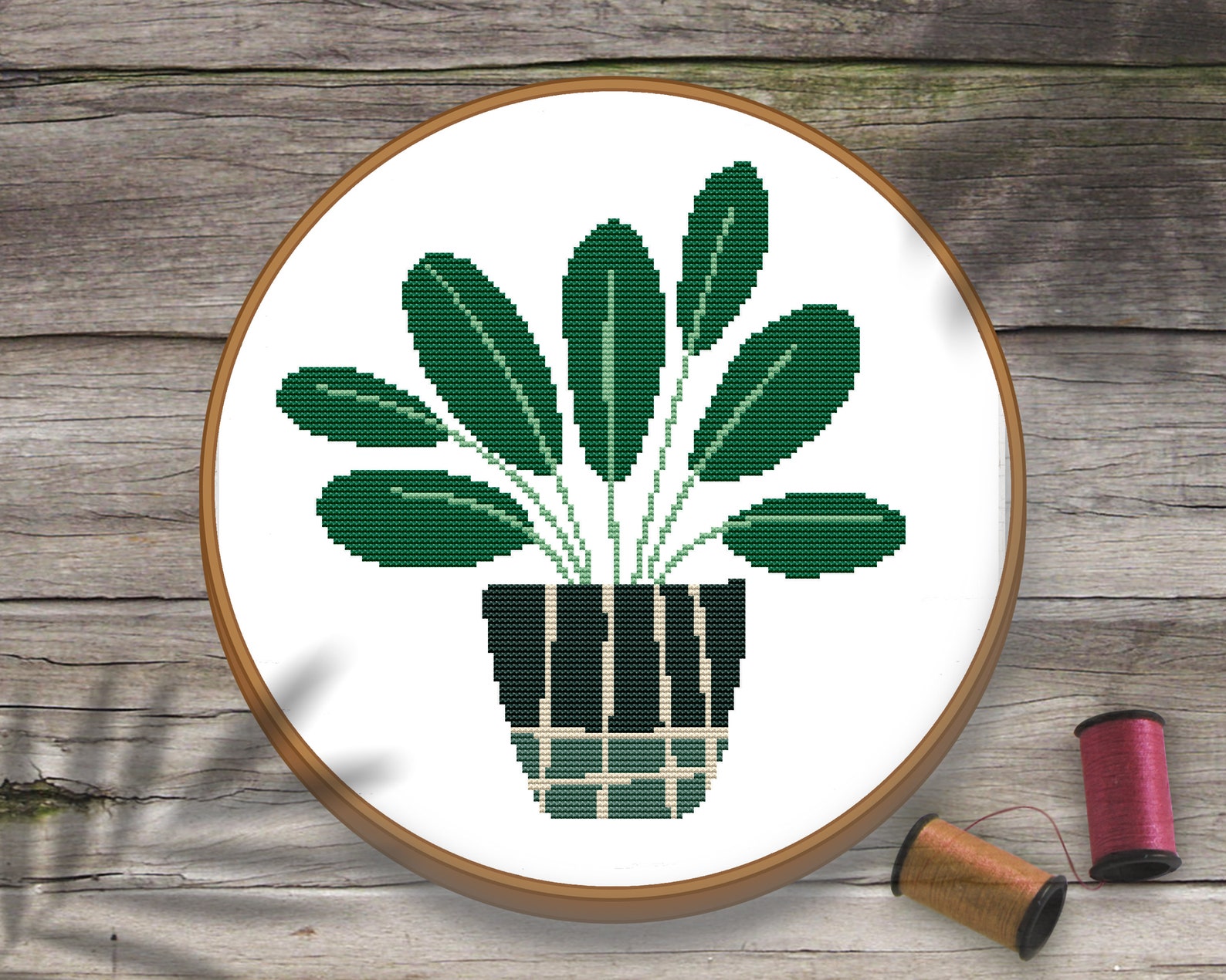 Plant Cross Stitch Pattern, Floral Cross Stitch, Botanical Cross Stitch ...