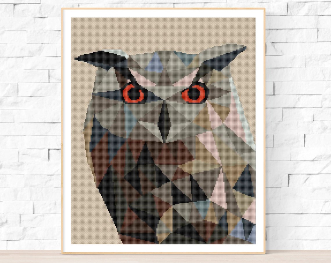 Owl Cross Stitch Pattern / Counted Cross Stitch Pattern / Owl | Etsy