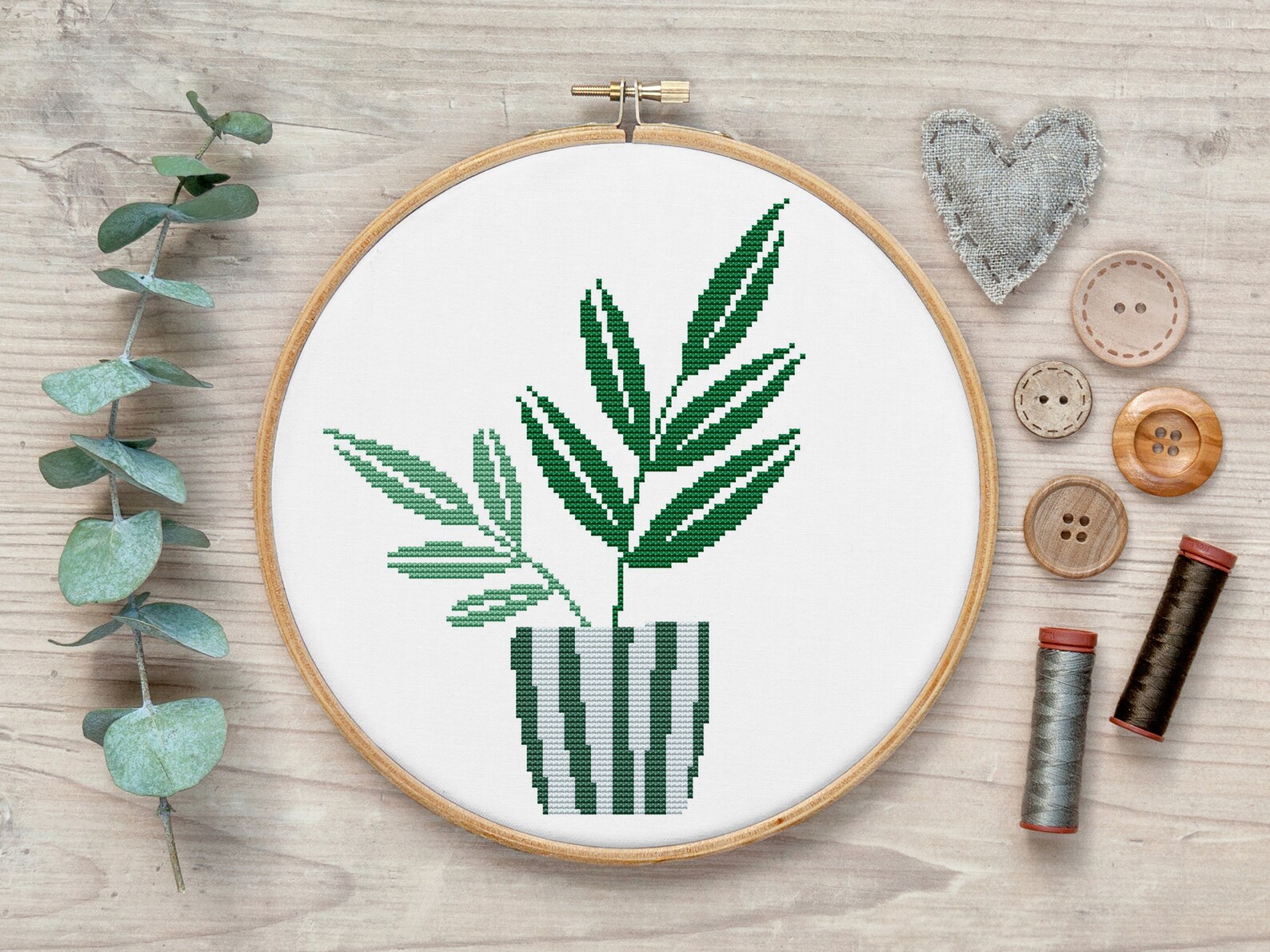 Leaves Cross Stitch Pattern Nature Cross Stitch Botanical - Etsy