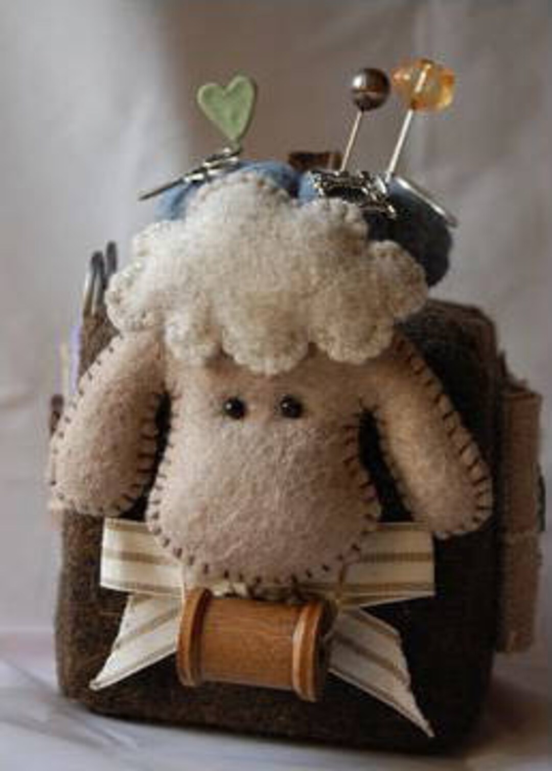 Pincushion Sheep Pattern and Spool - Etsy