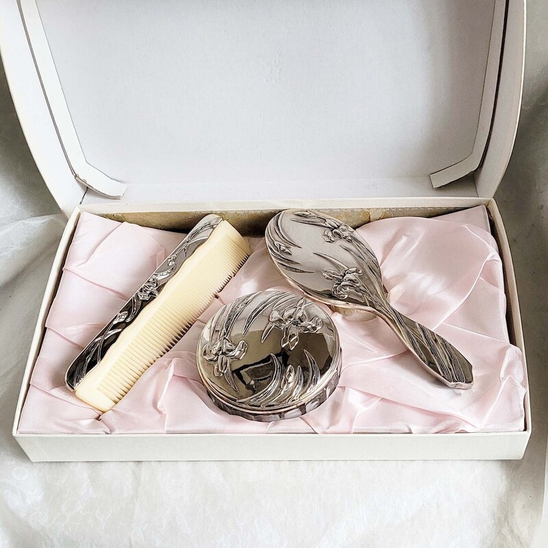 Mirror Brush Vanity Set - Etsy UK