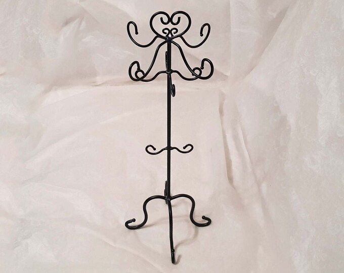 Vintage Black Metal Jewellery Stand, Beautiful Decorative Design With ...