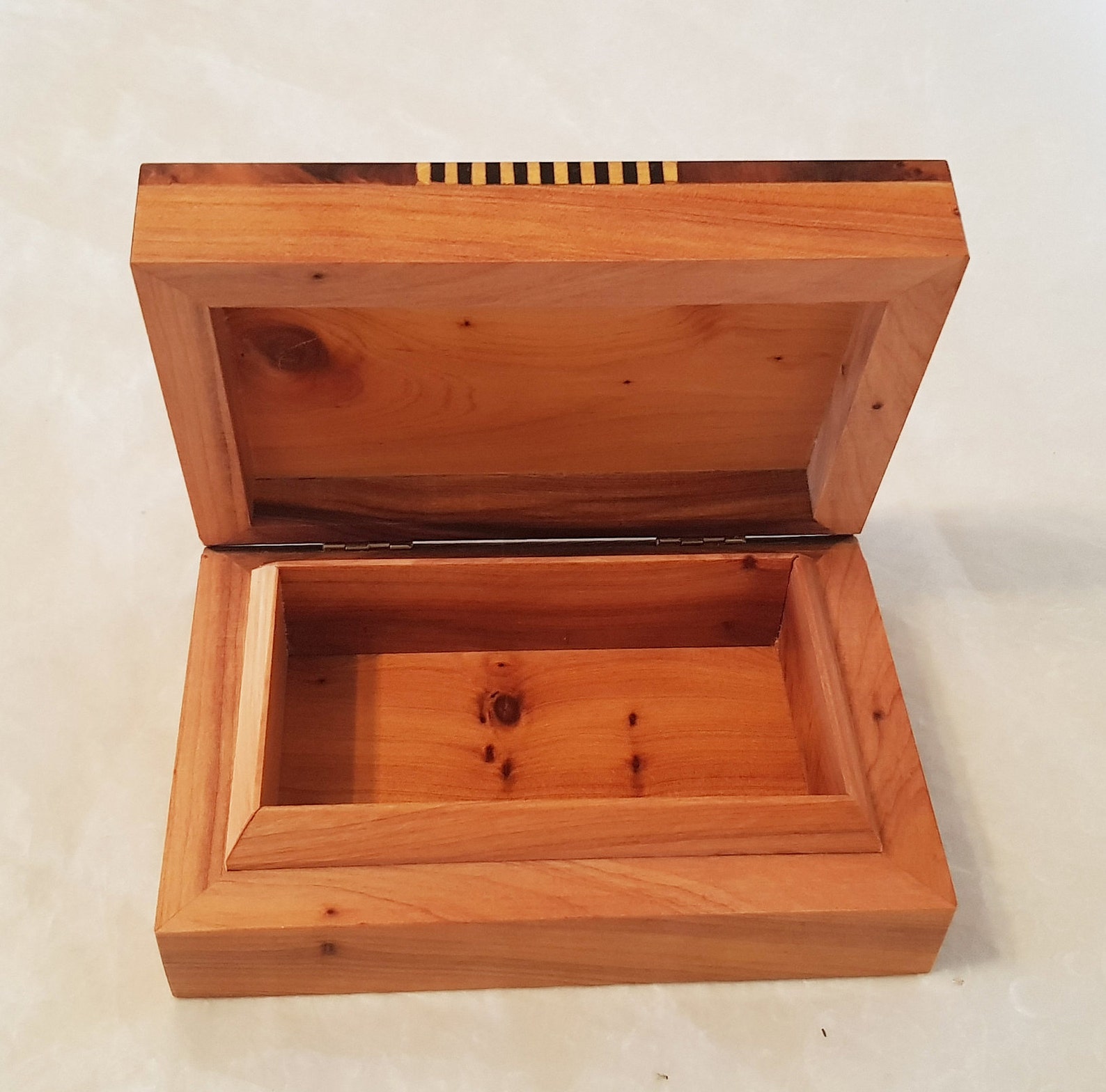 Rectangular Vintage Wooden Trinket Box Hand Decorated in | Etsy