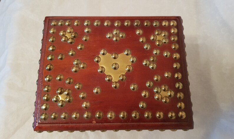 Attractive Rectangular Hand Made Wooden Trinket Box From - Etsy