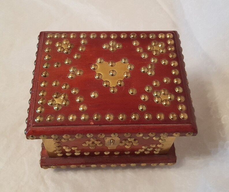 Attractive Rectangular Hand Made Wooden Trinket Box From - Etsy