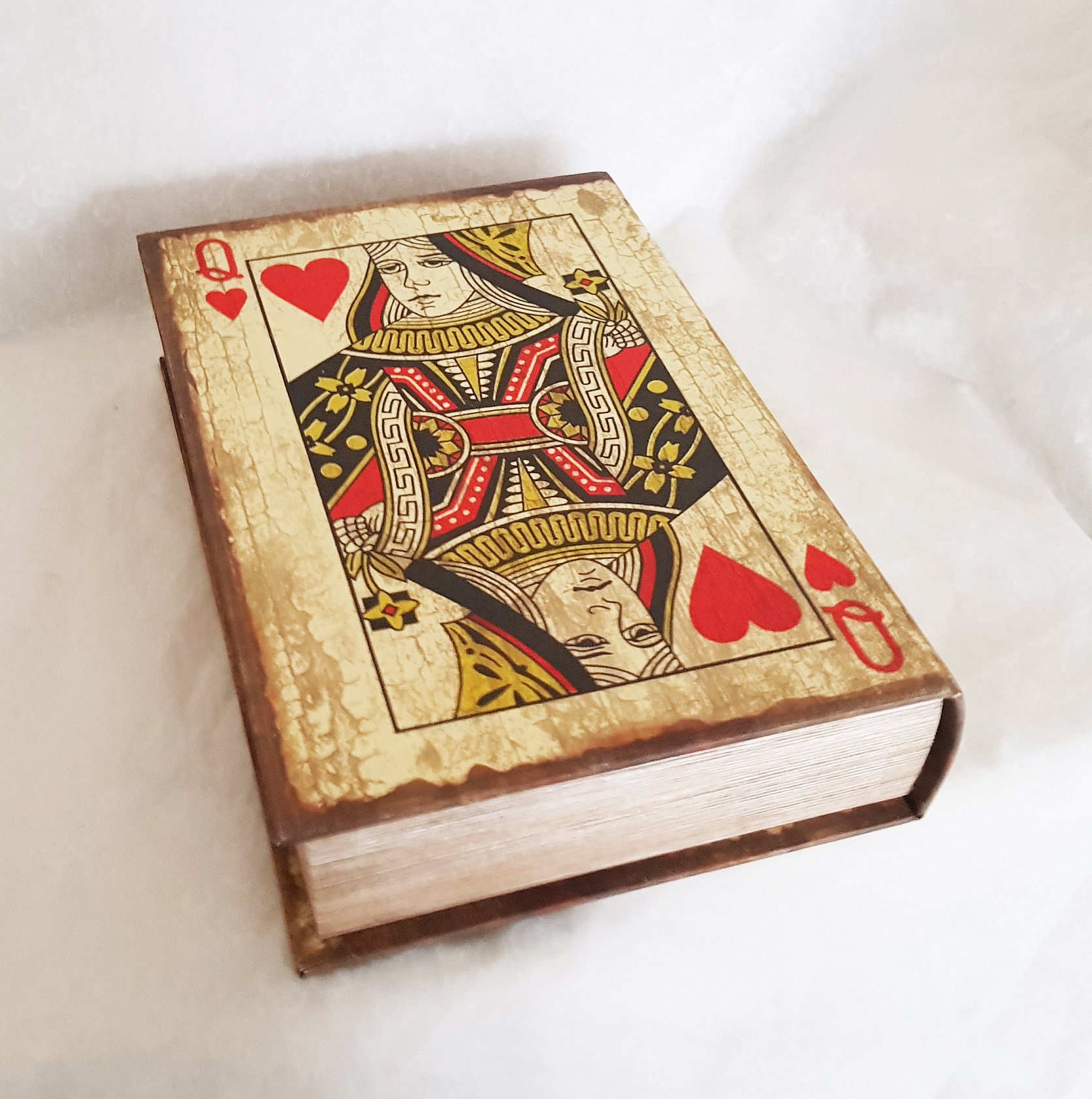 Vintage Style Rectangular Storage Book Decorated With the - Etsy