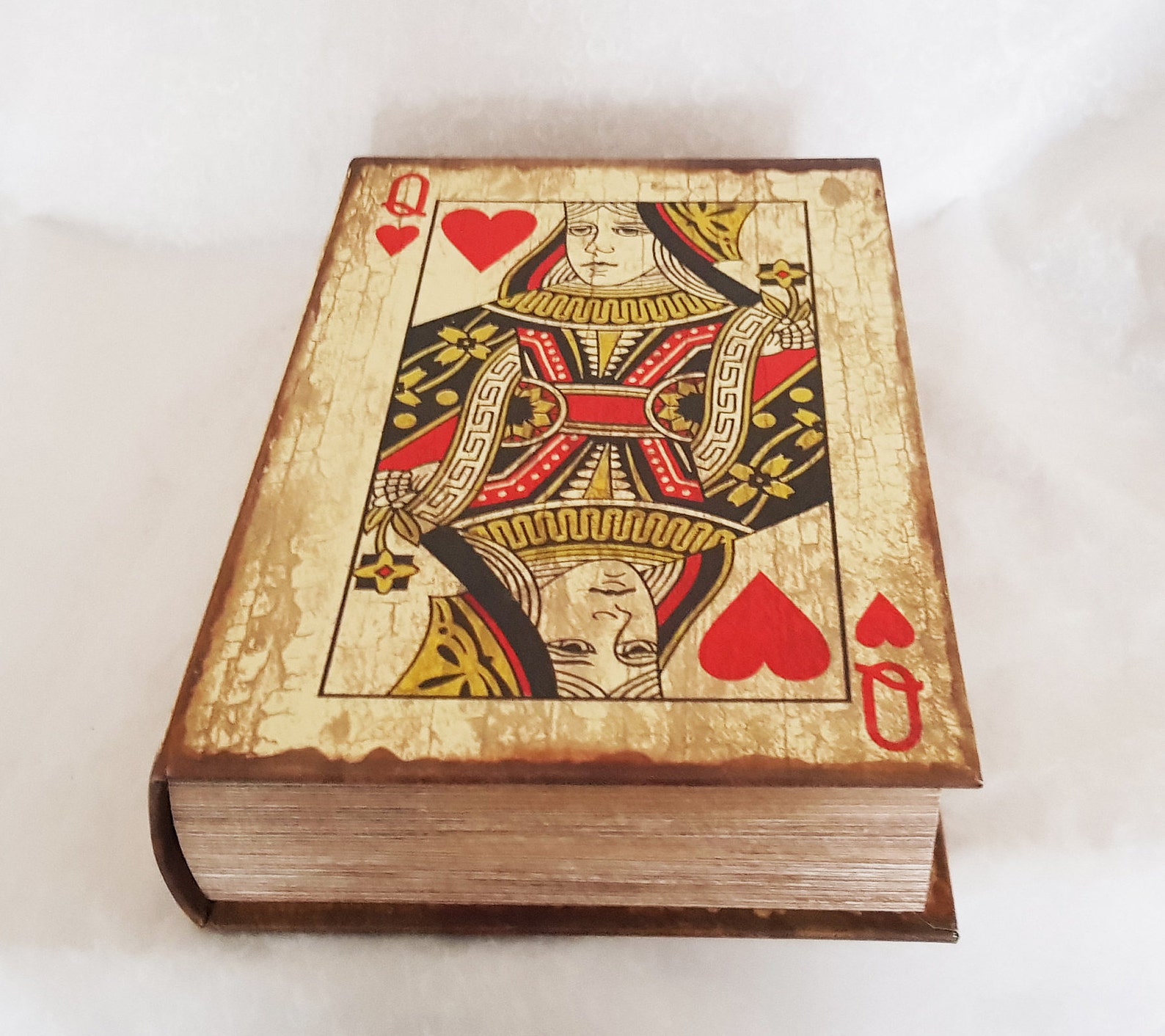 Vintage Style Rectangular Storage Book Decorated With the - Etsy